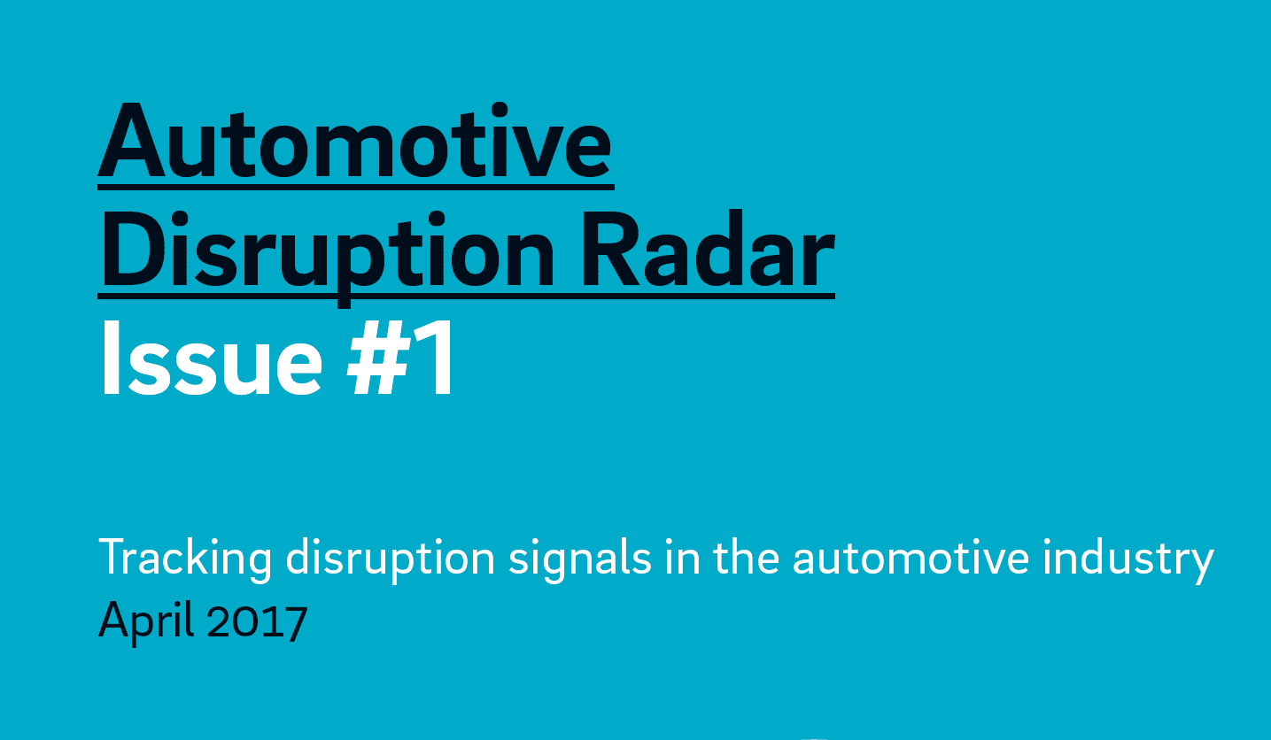 Tracking Disruption Signals In The Automotive Industry Automotive Disruption Radar