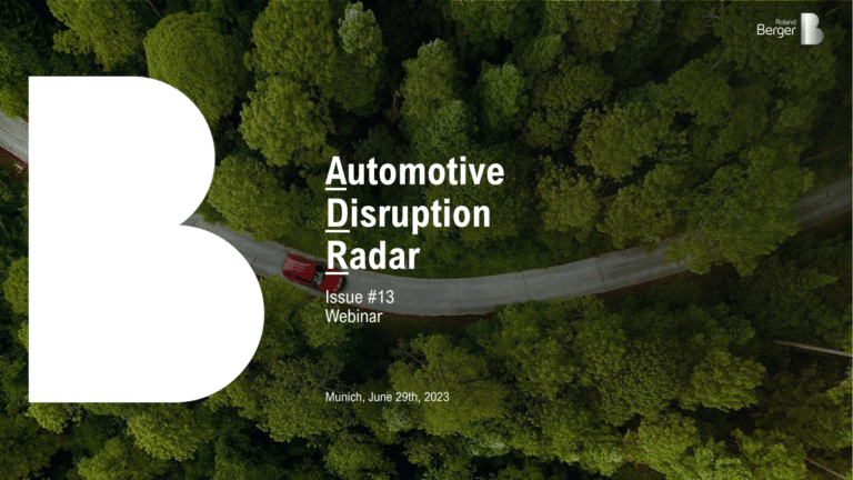 ADR 13: Webinar - Automotive Disruption Radar