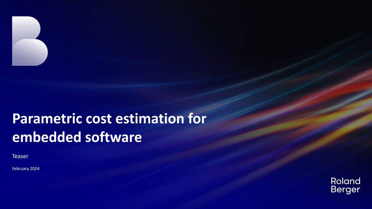 Parametric cost estimation for embedded software - Automotive ...